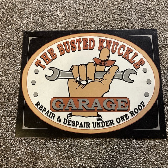 Source Unknown | Wall Decor | Vintage Busted Knuckle Garage Mechanic ...
